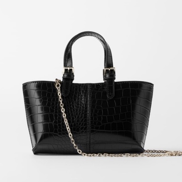 Zara | Bags | Zara Animal Embossed Mini Shopper Bag | Poshmark